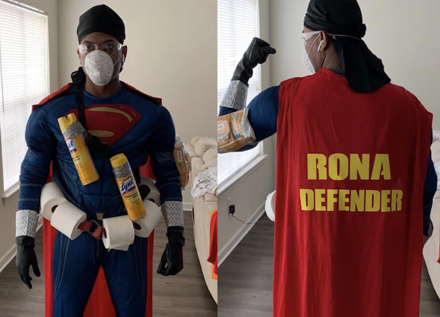 "RONA DEFENDER!" Watch as Memphis Superhero Saves People from Virus ...
