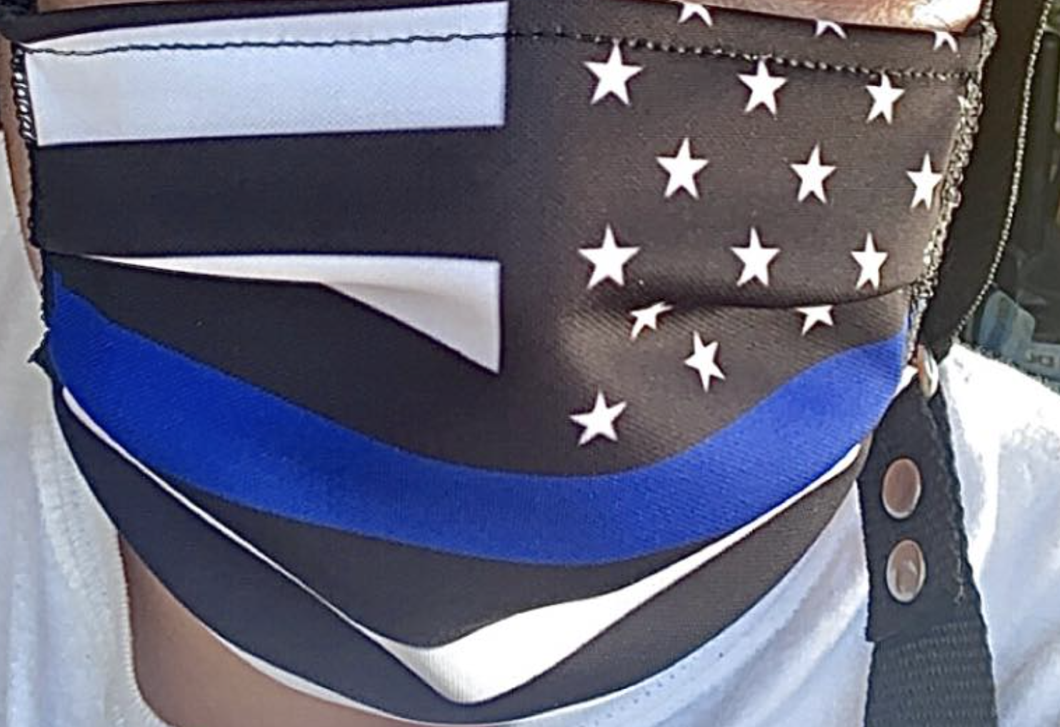 Police Officers Ordered to Remove "Thin Blue Line" Face Coverings ...