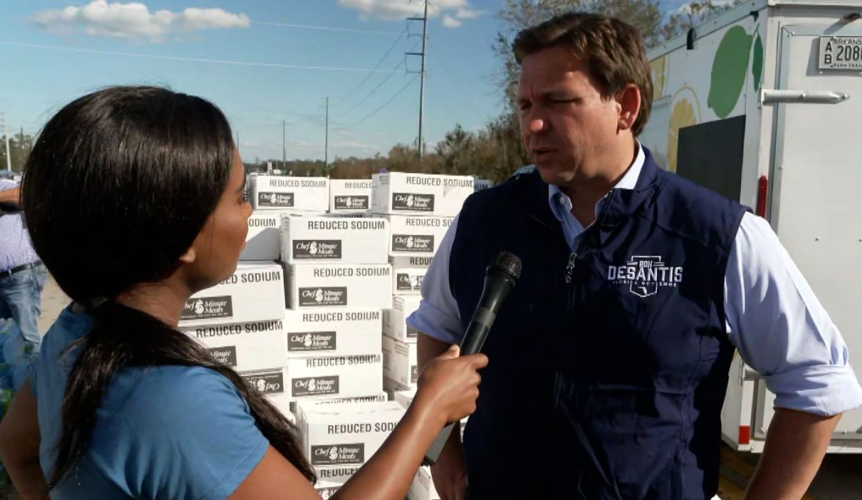 'Where Were You?' DeSantis Challenges CNN Reporter on Evacuation - Todd ...