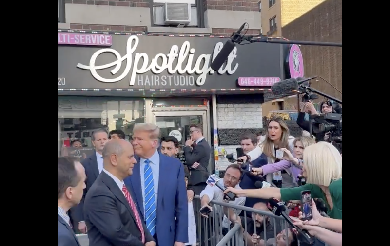 Massive Harlem Crowd Cheers Trump, Sings National Anthem - Todd Starnes