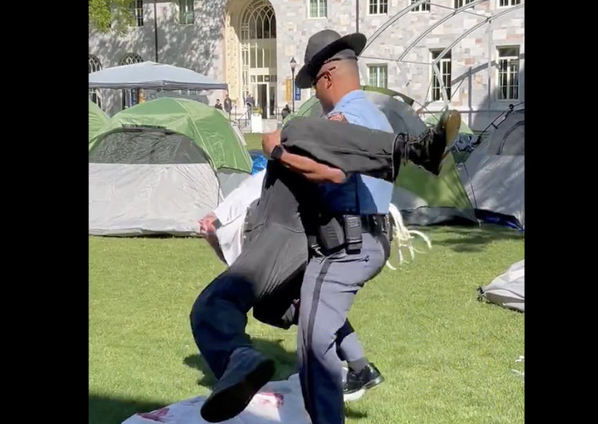 Georgia State Trooper Demonstrates Proper Way to Deal with Pro-Hamas ...
