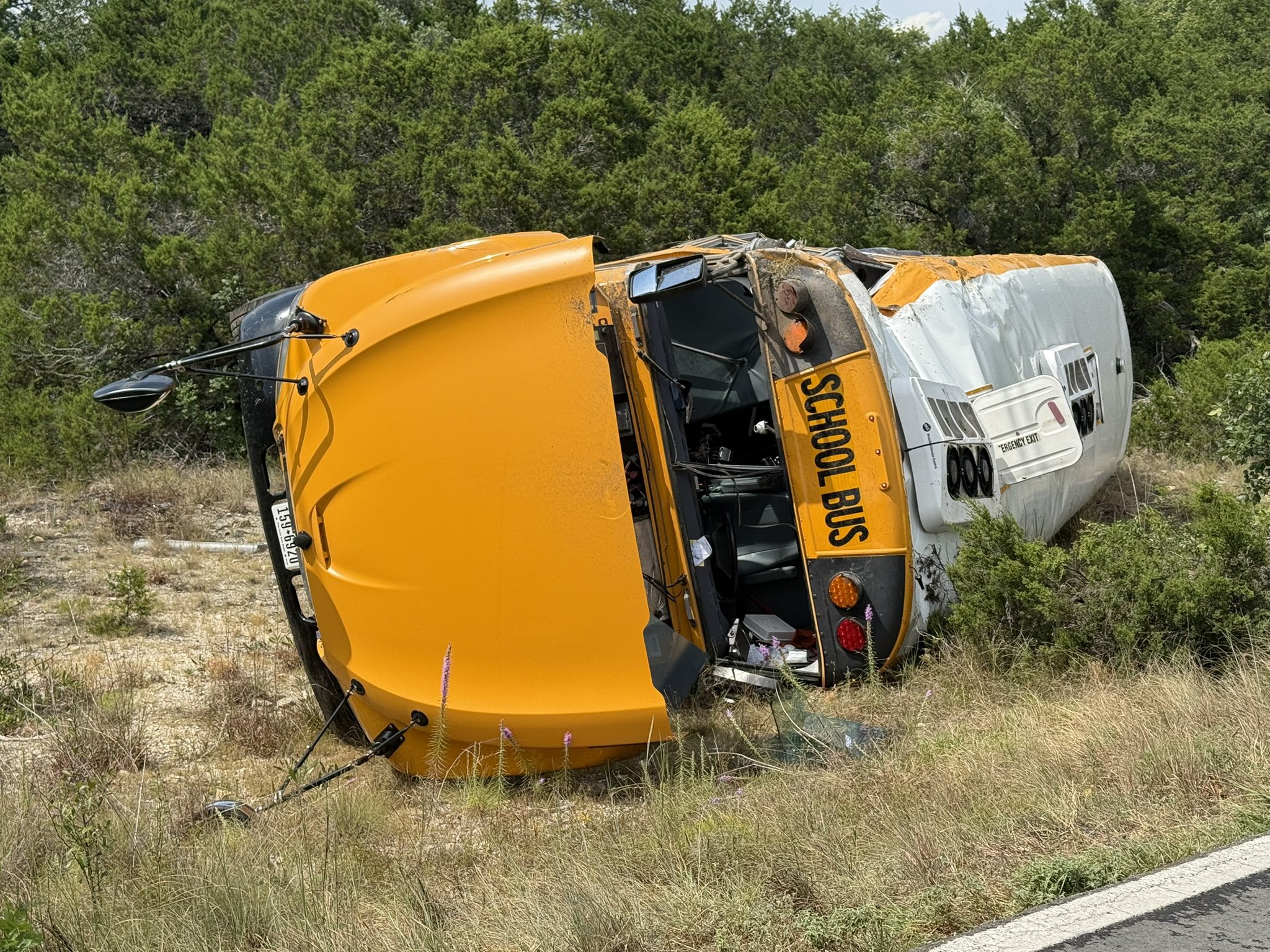 Texas School Bus Filled With Kids Rolls Over, 43 Injured - Todd Starnes